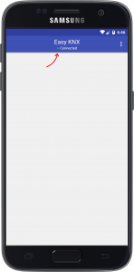 1- Primera pantalla Easy KNX Android - IECOR