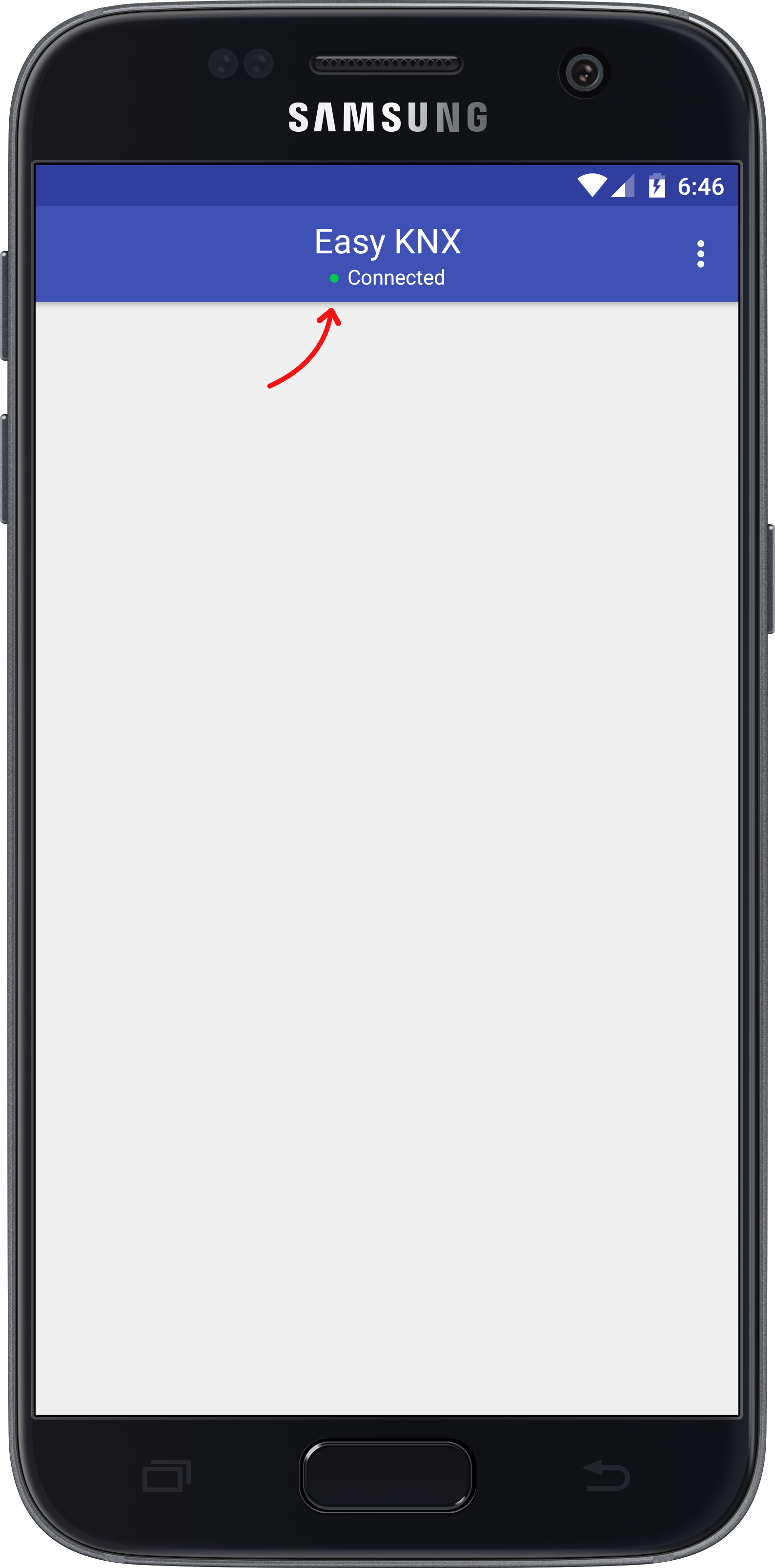 1- Primera pantalla Easy KNX Android - IECOR
